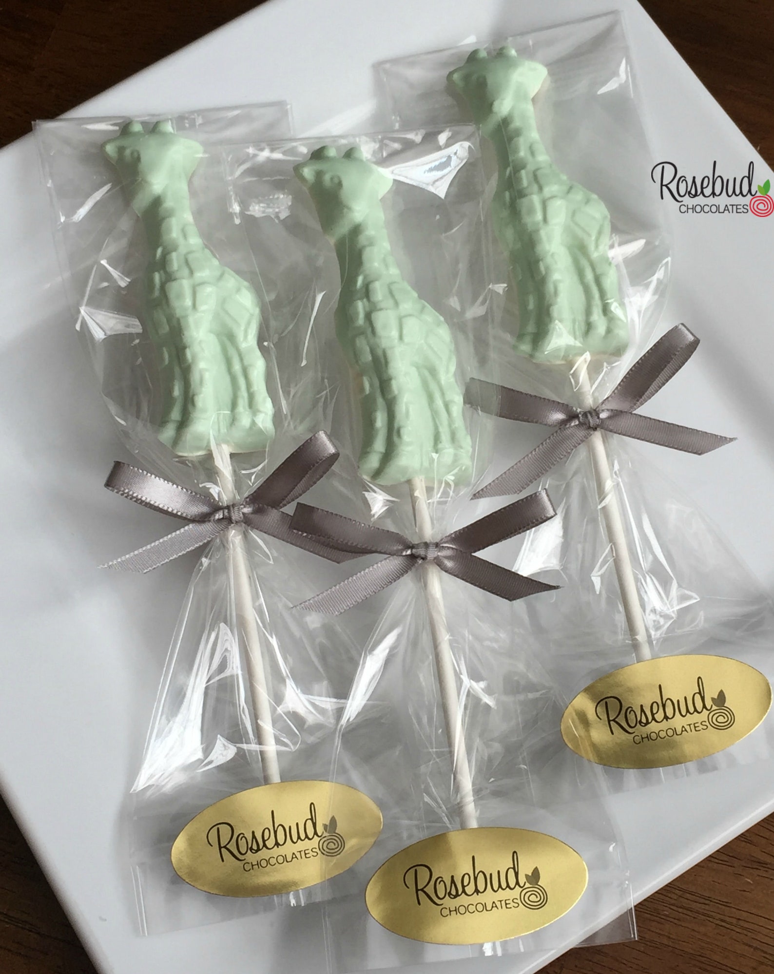 12 GIRAFFE Chocolate Lollipops Animal Jungle Birthday Party - Etsy