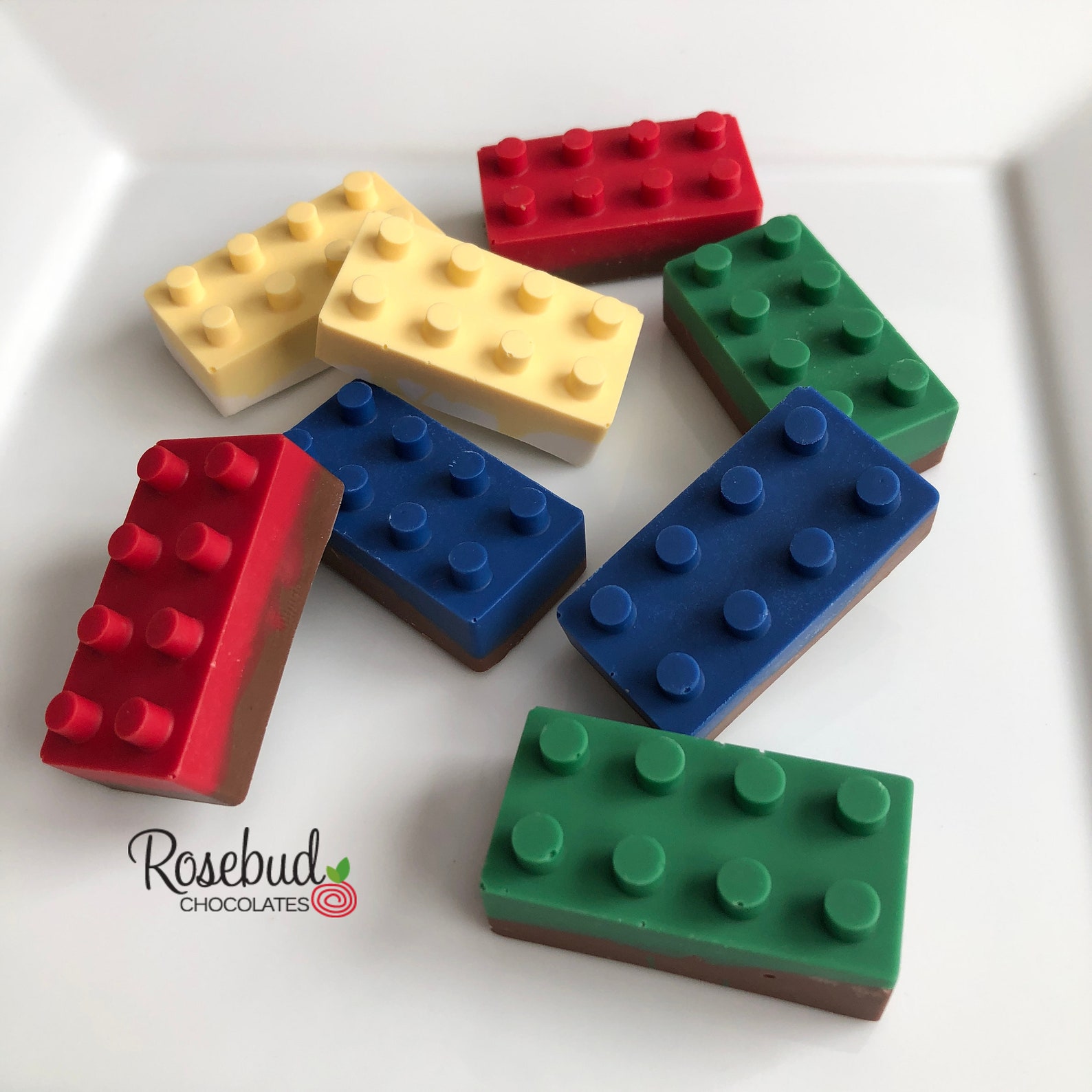 12 BUILDING BLOCK Packages Chocolate Party Favors Candy Kids Birthday ...