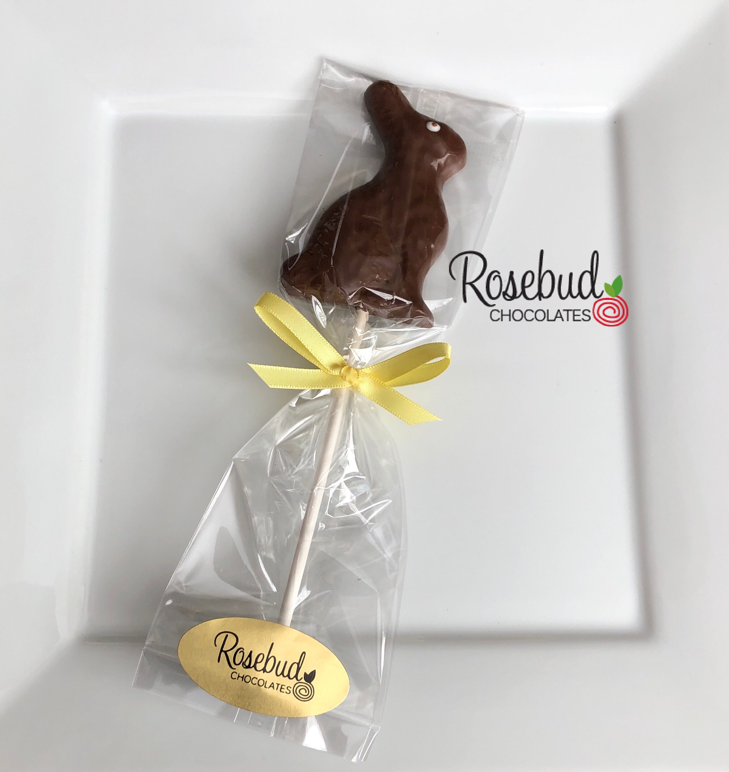 12 RABBIT Chocolate Lollipops Candy Spring Easter Party Favors | Etsy