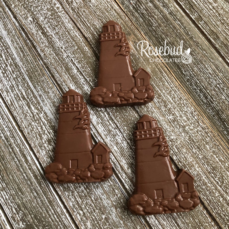 12 LIGHTHOUSE Chocolate Favors Wedding Beach Nautical Birthday | Etsy