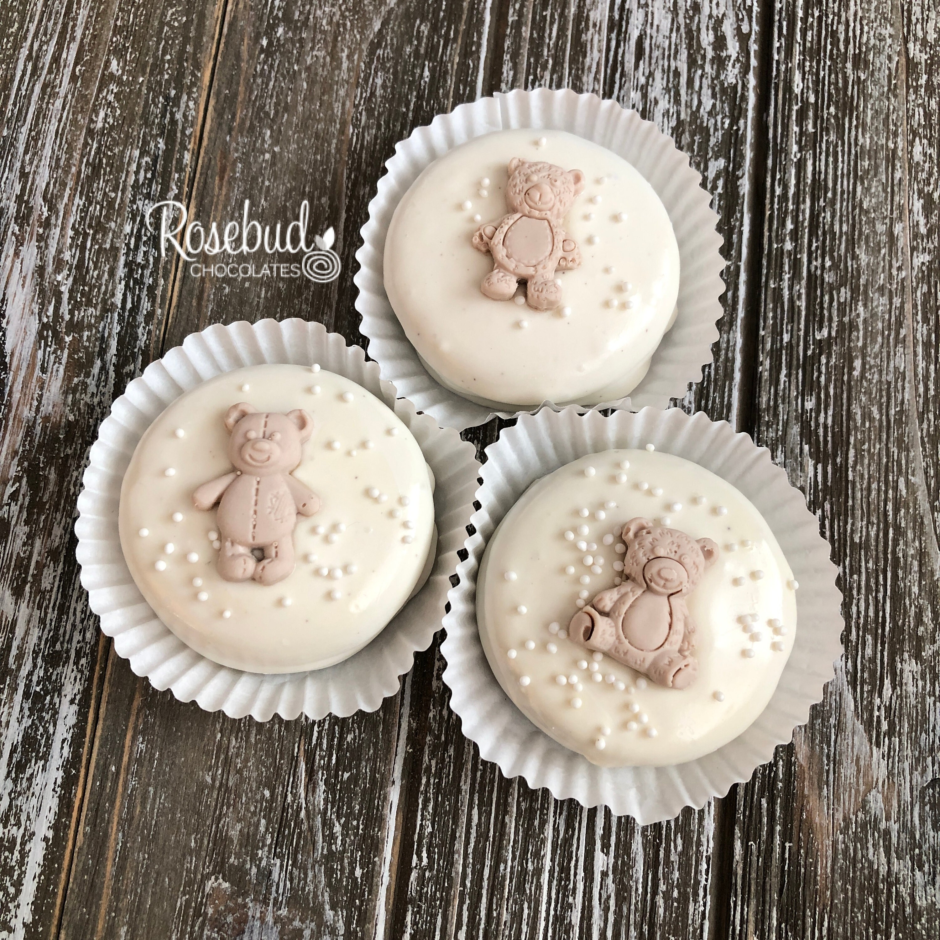 12 TEDDY BEAR Chocolate Covered Oreo Cookie Birthday Party - Etsy