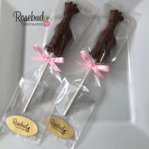 12 GIRAFFE Chocolate Lollipops Animal Jungle Birthday Party Favors Baby ...