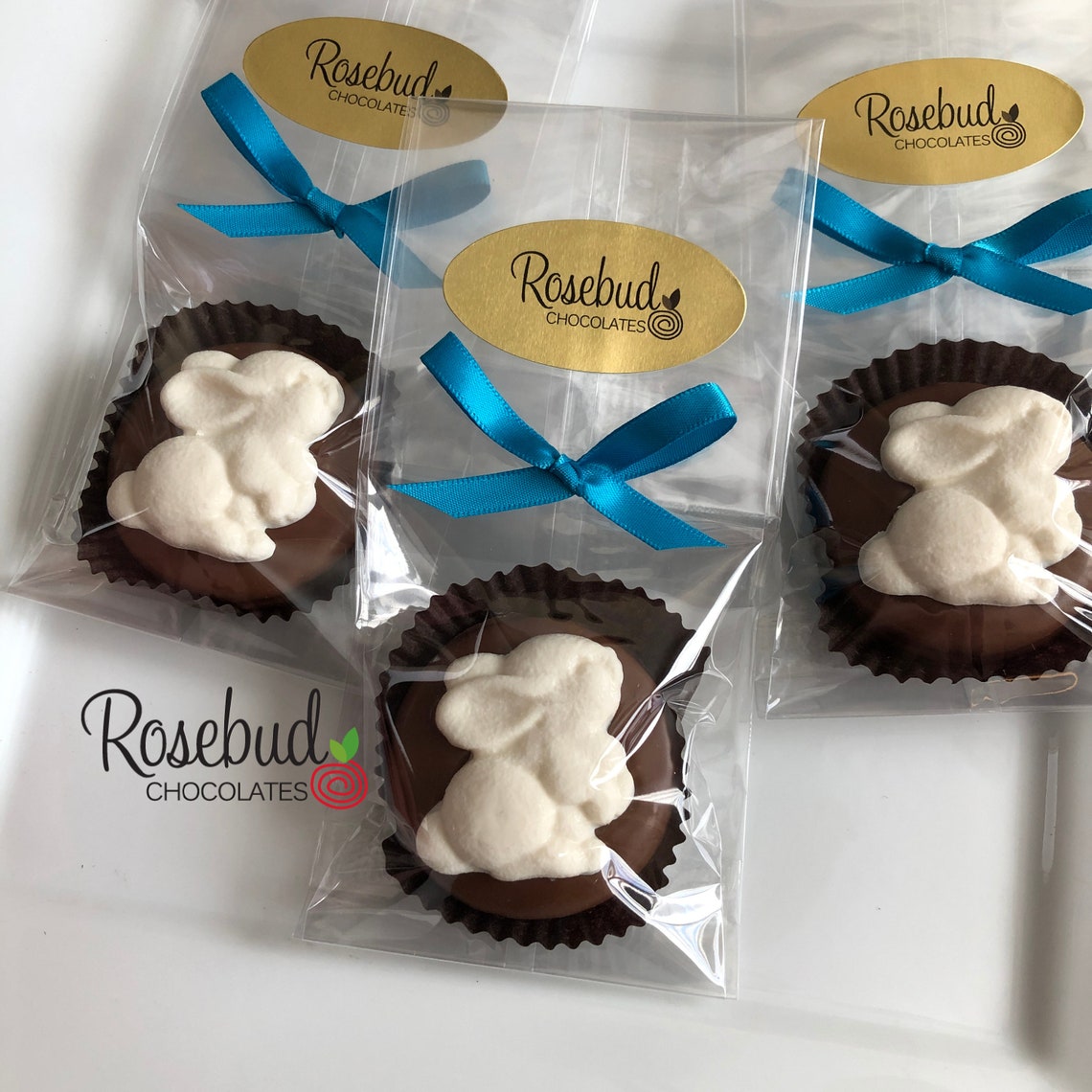 12 BUNNY RABBIT Chocolate Covered Oreo Cookie Favors Easter - Etsy