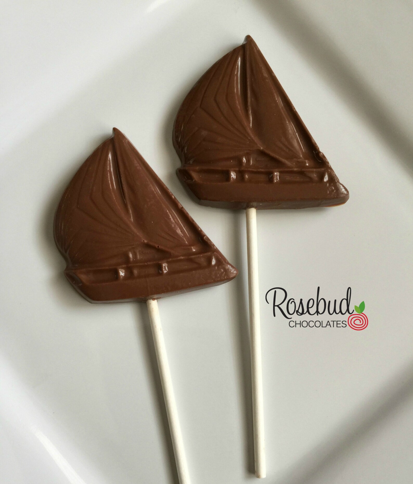 12 SAILBOAT Chocolate Lollipops Nautical Birthday Party Candy Favors ...