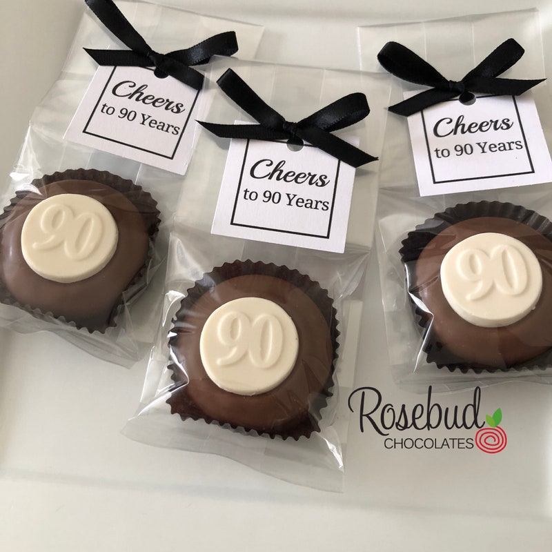 90th Favor Tags - Etsy