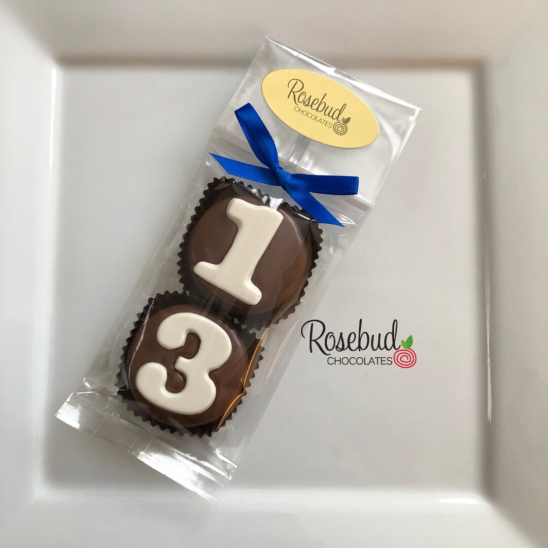 8 Sets #13 Chocolate Covered Oreo Cookie Candy Party Favors Number ...