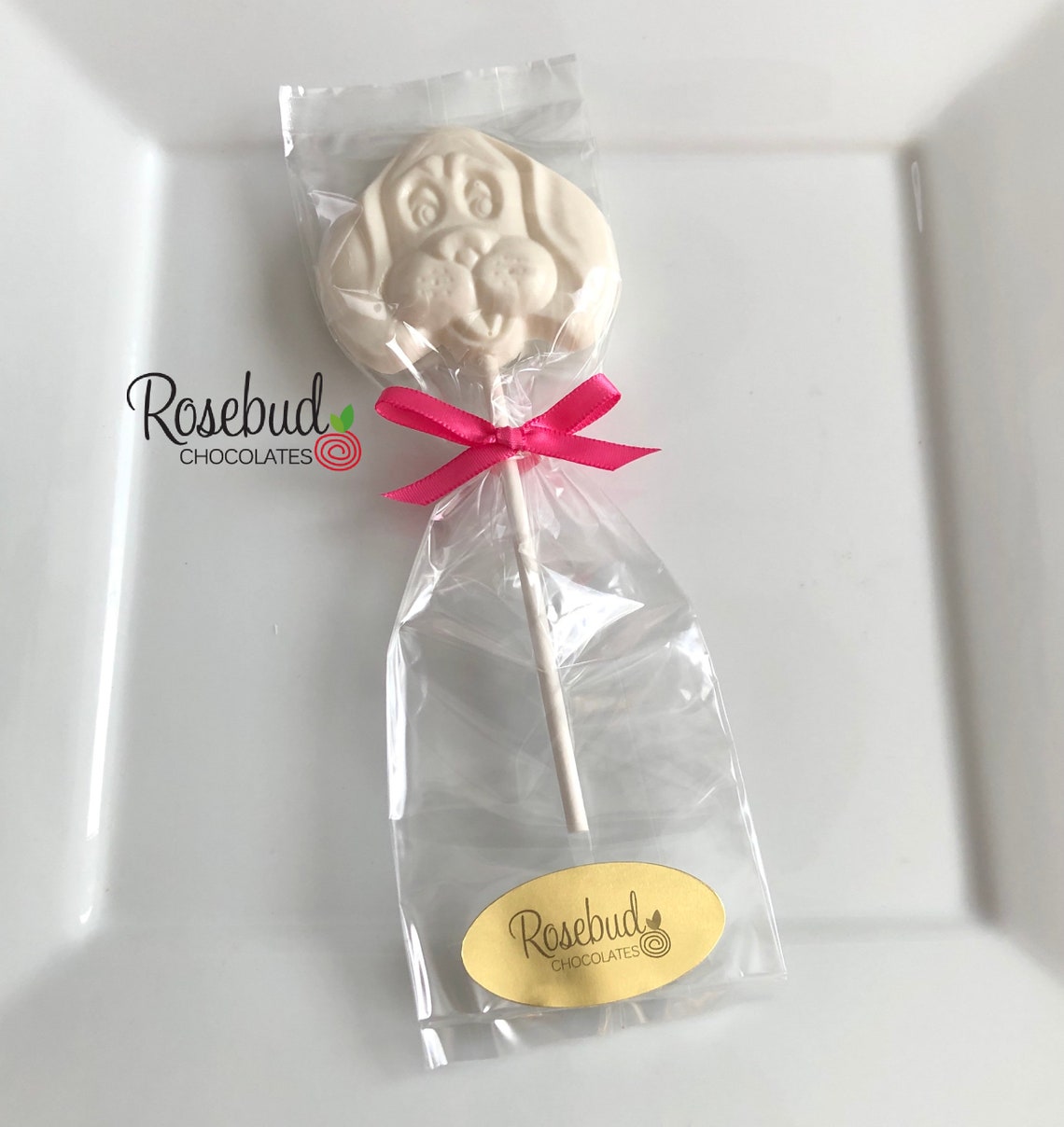 12 HOUND DOG Chocolate Lollipops Animal Birthday Party Favors Candy ...