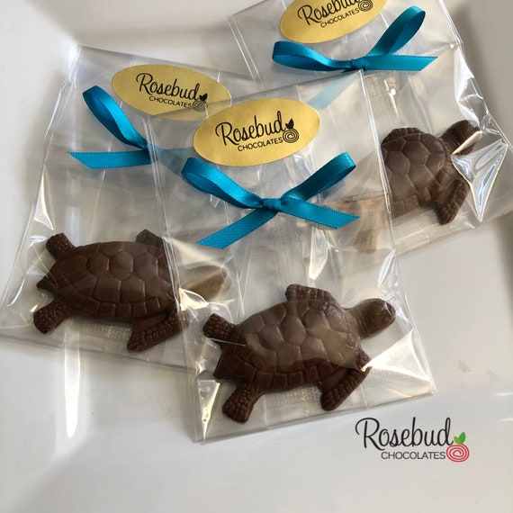 12 SEA TURTLE Chocolate Candy Favors Beach Ocean Nautical - Etsy