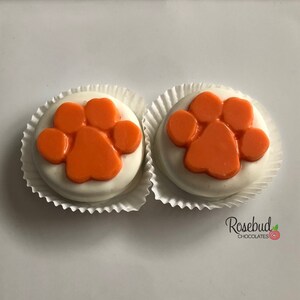 12 PAW PRINT Chocolate Covered Oreo Cookie Favors Dog Cat | Etsy