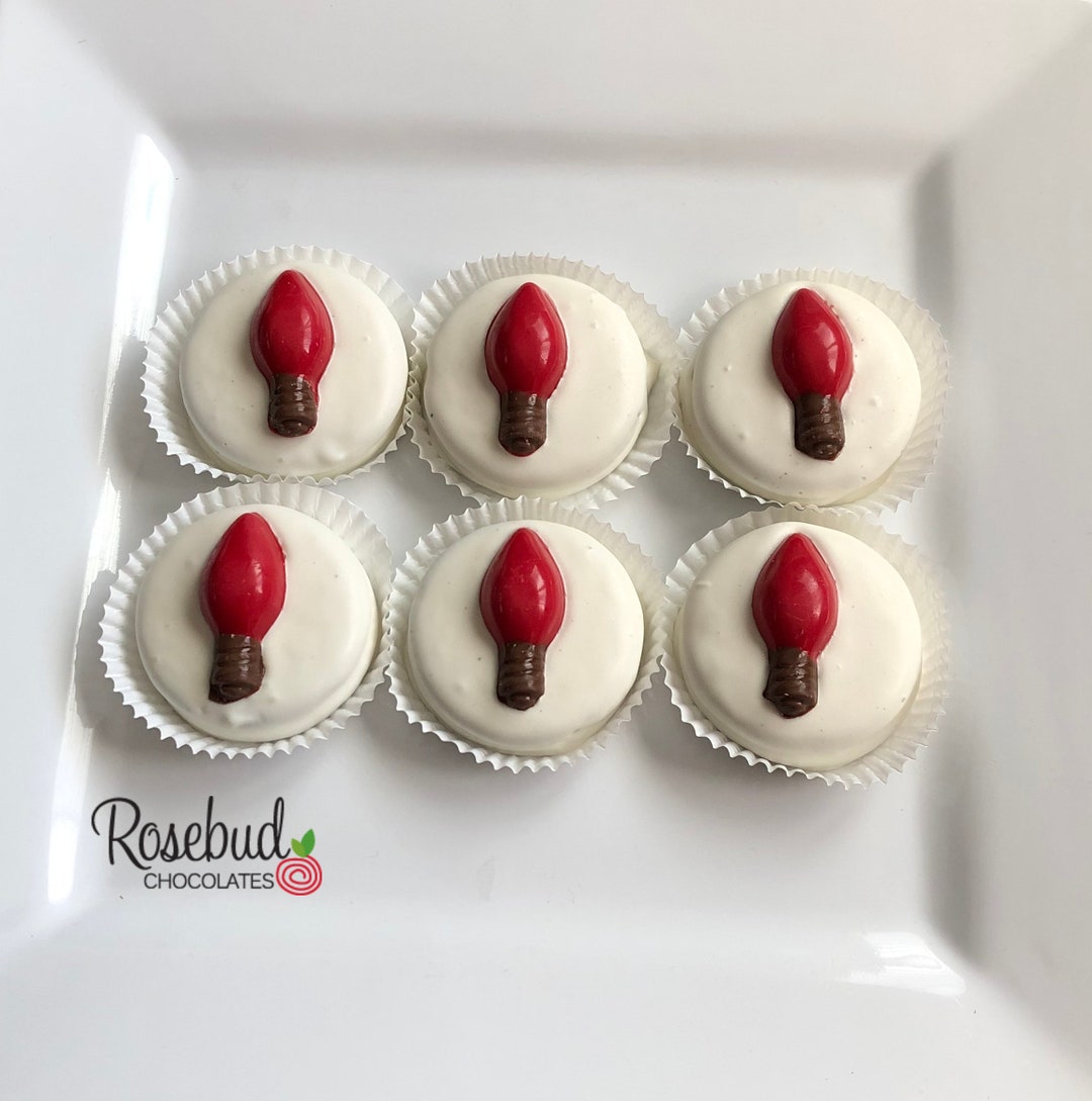 12 LIGHT BULB Chocolate Covered Oreo Cookie Candy Party Favors ...