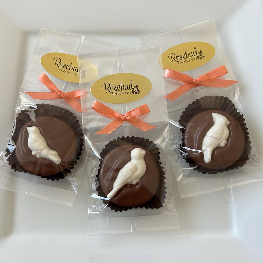 Bird Chocolate Covered Oreo Favors: Gold Dusted Wedding Baby Shower - Etsy