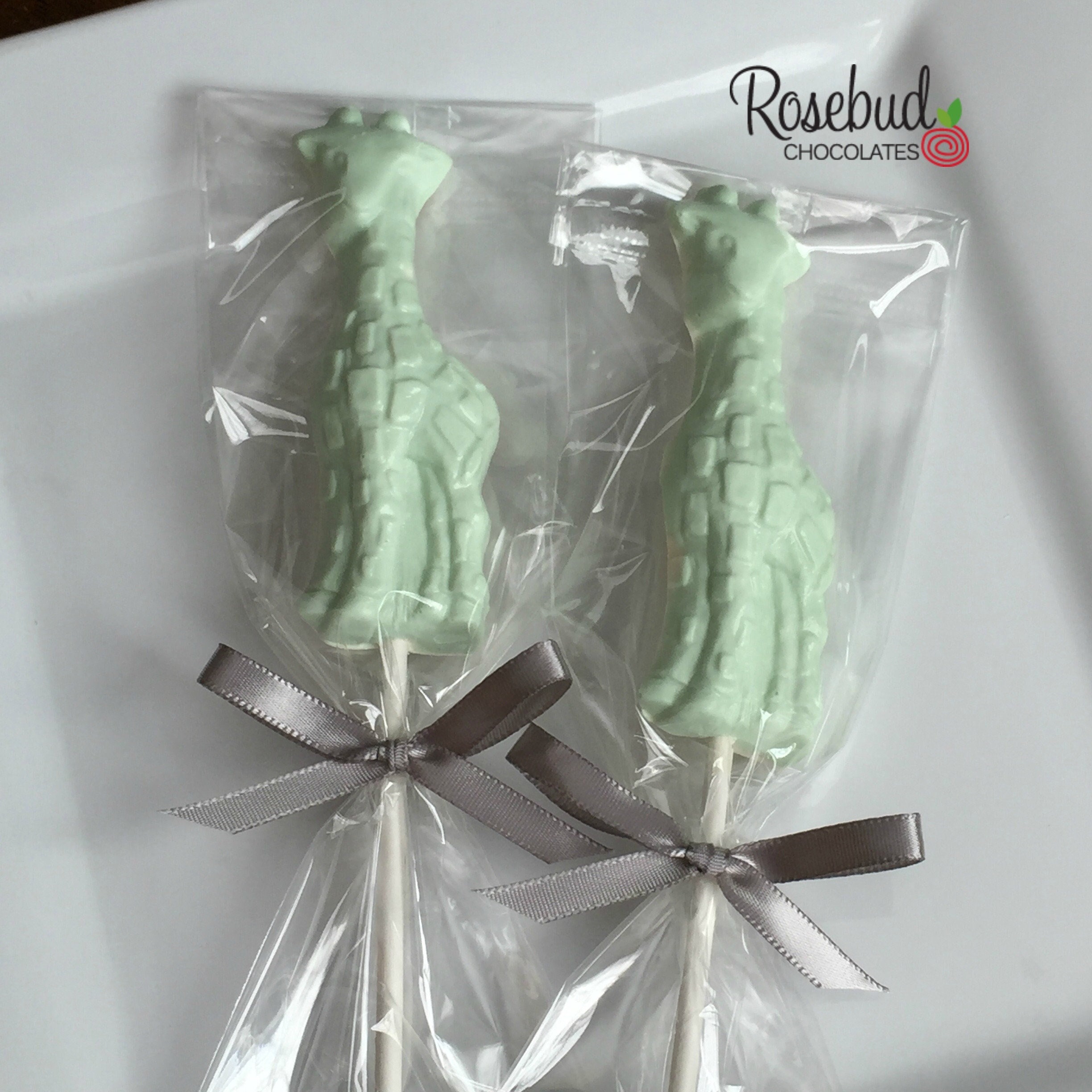 12 GIRAFFE Chocolate Lollipops Animal Jungle Birthday Party - Etsy