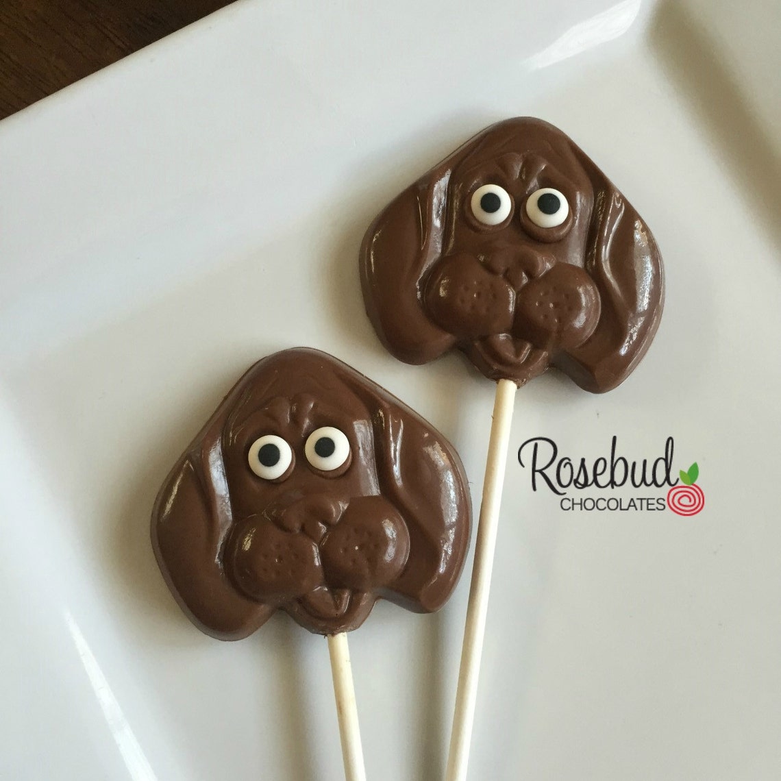 12 HOUND DOG Chocolate Lollipops Animal Birthday Party Favors | Etsy