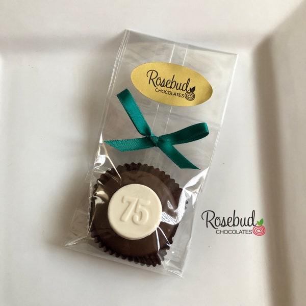 75th Birthday Chocolate Favors - Etsy