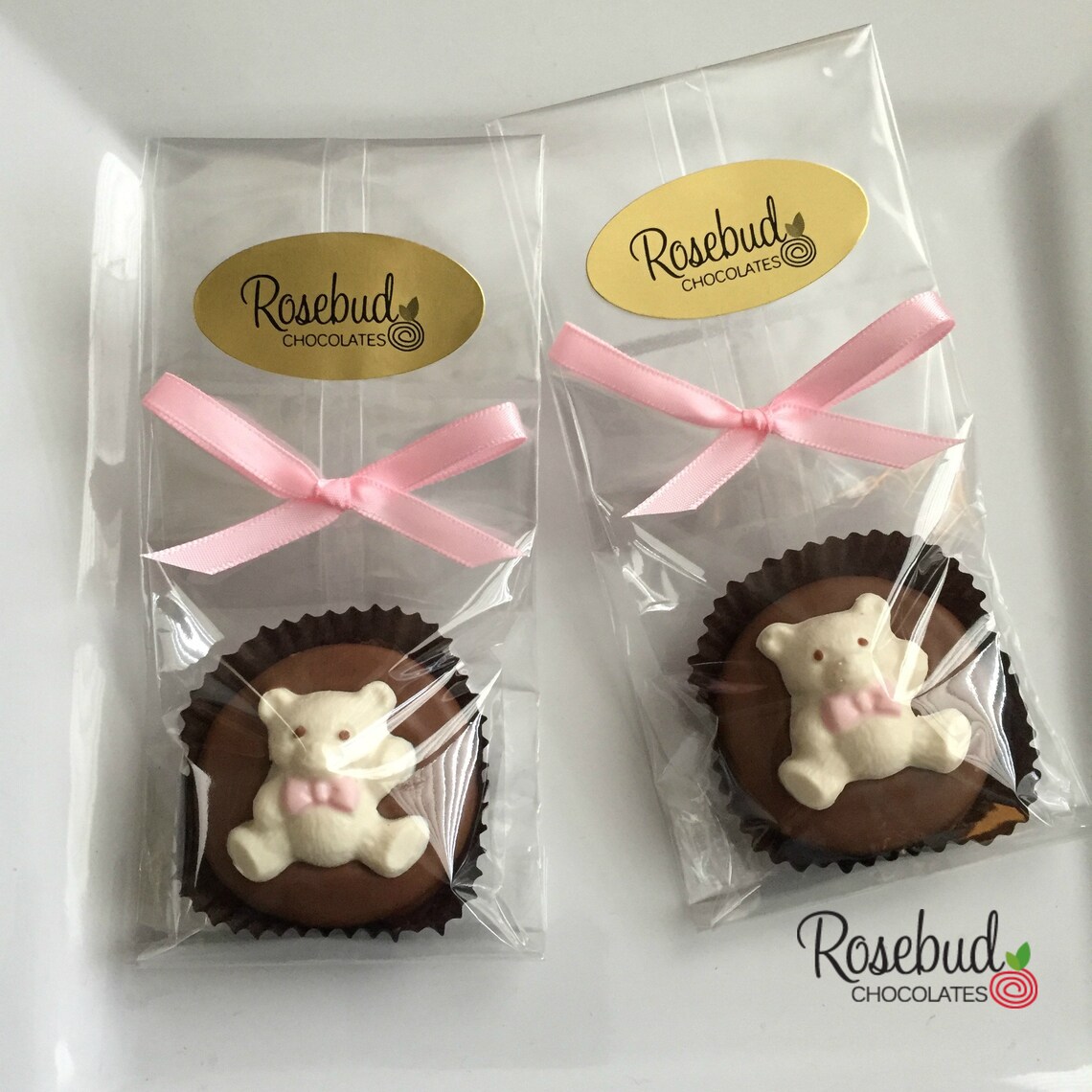 12 TEDDY BEAR Chocolate Covered Oreo Cookie Favors Baby Shower - Etsy