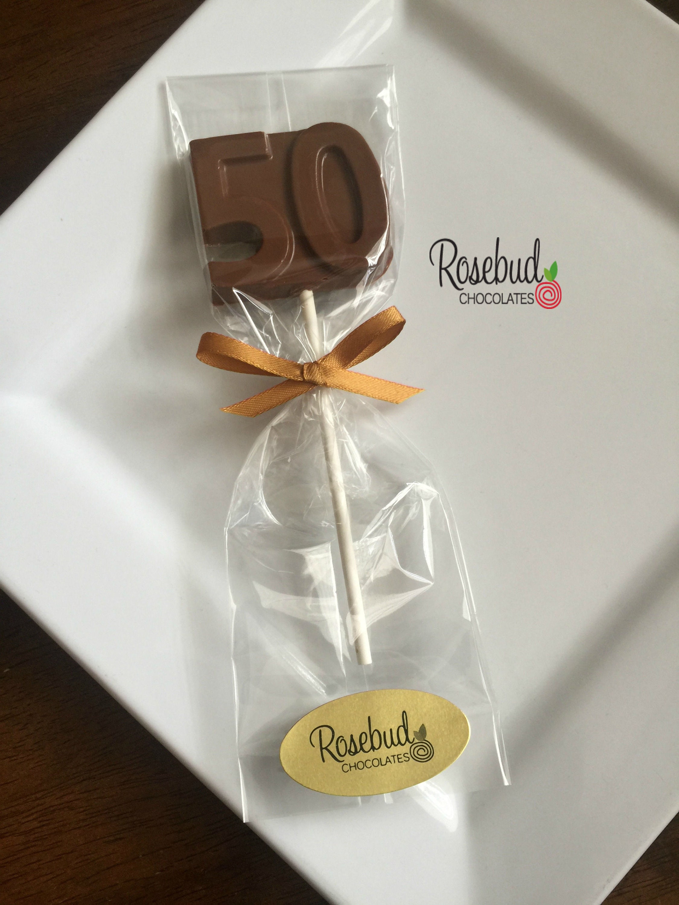 12 NUMBER FIFTY Chocolate Lollipops 50 Birthday Party Candy | Etsy