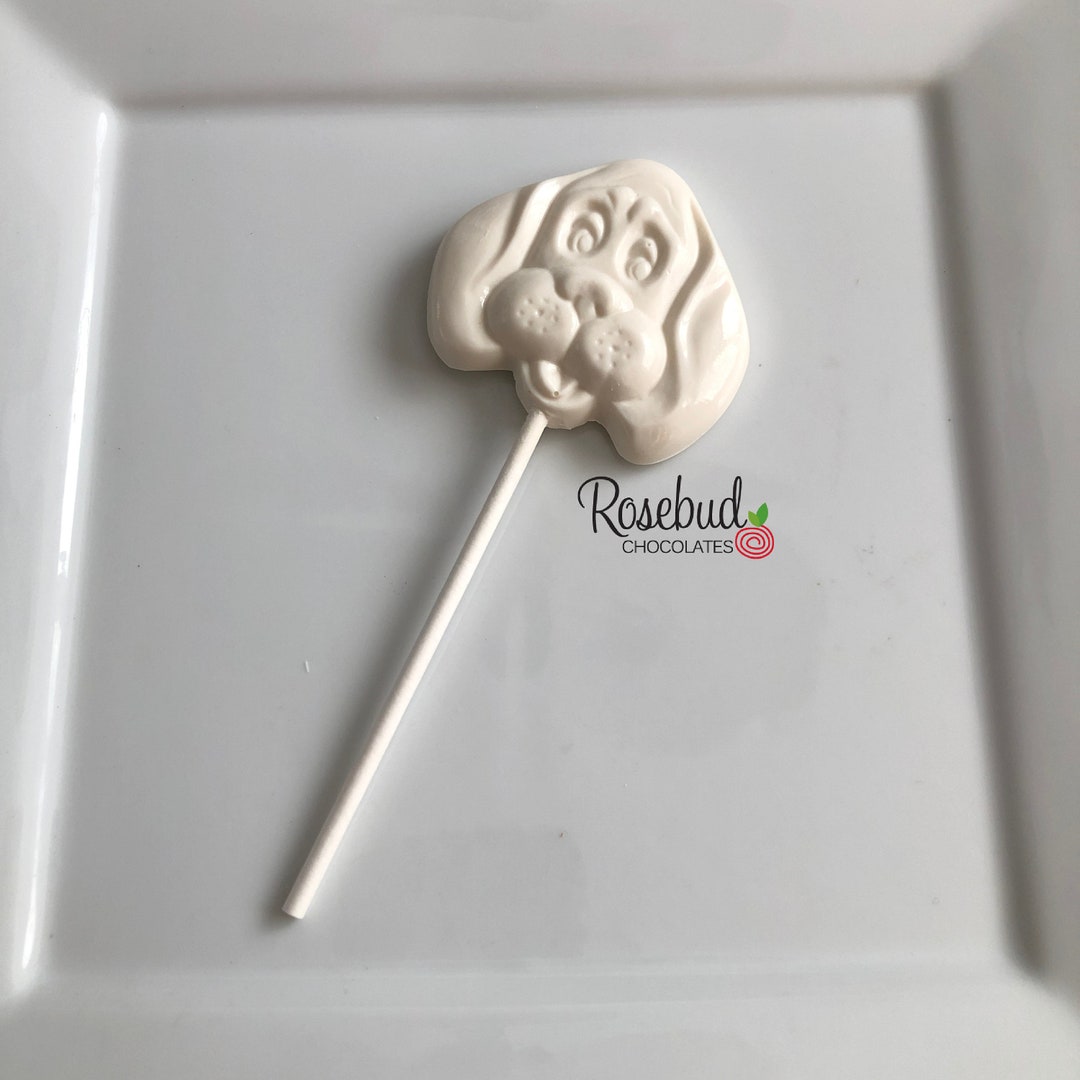 12 HOUND DOG Chocolate Lollipops Animal Birthday Party Favors Candy ...