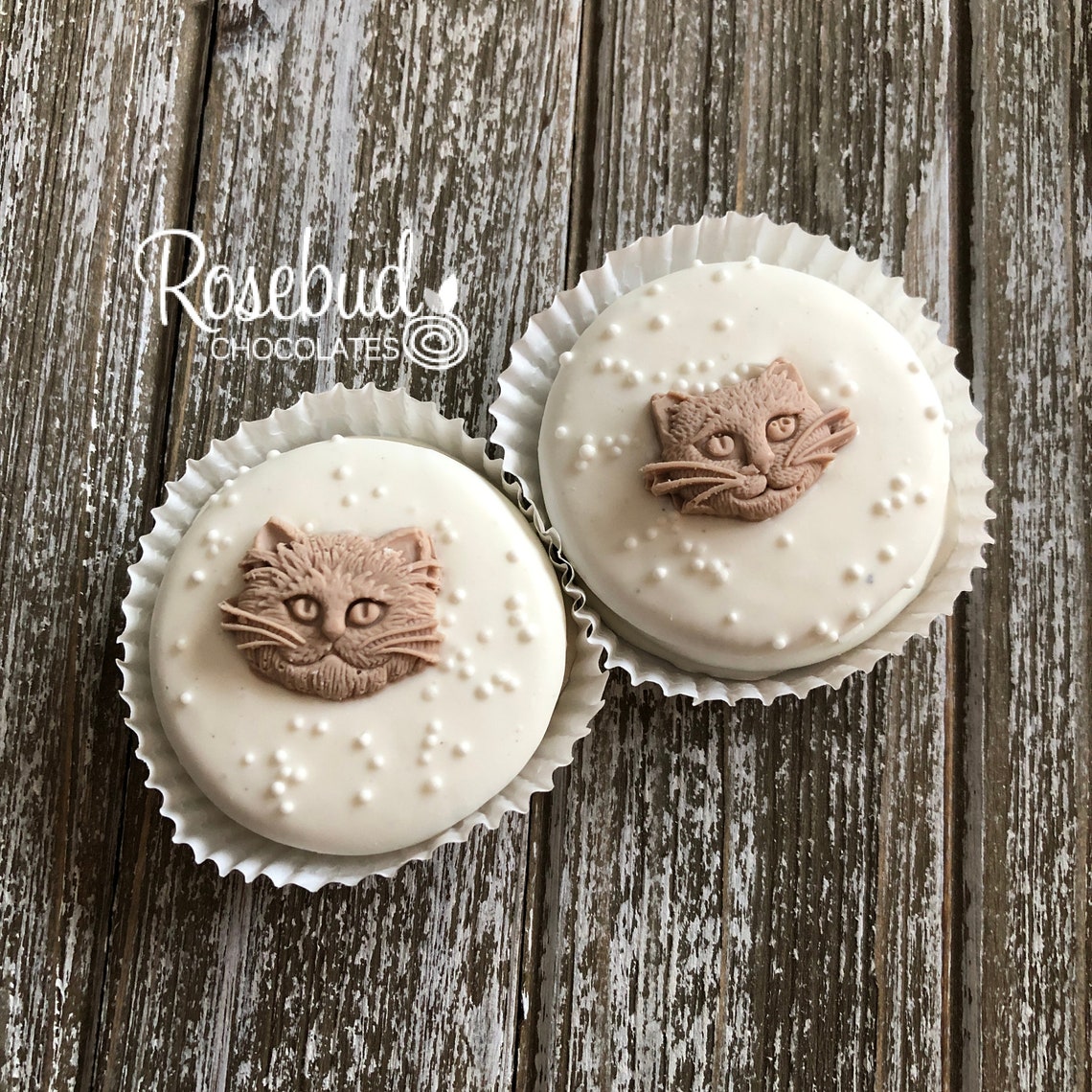 Cat Chocolate Covered Oreo Cookies: Birthday Party Favors - Etsy