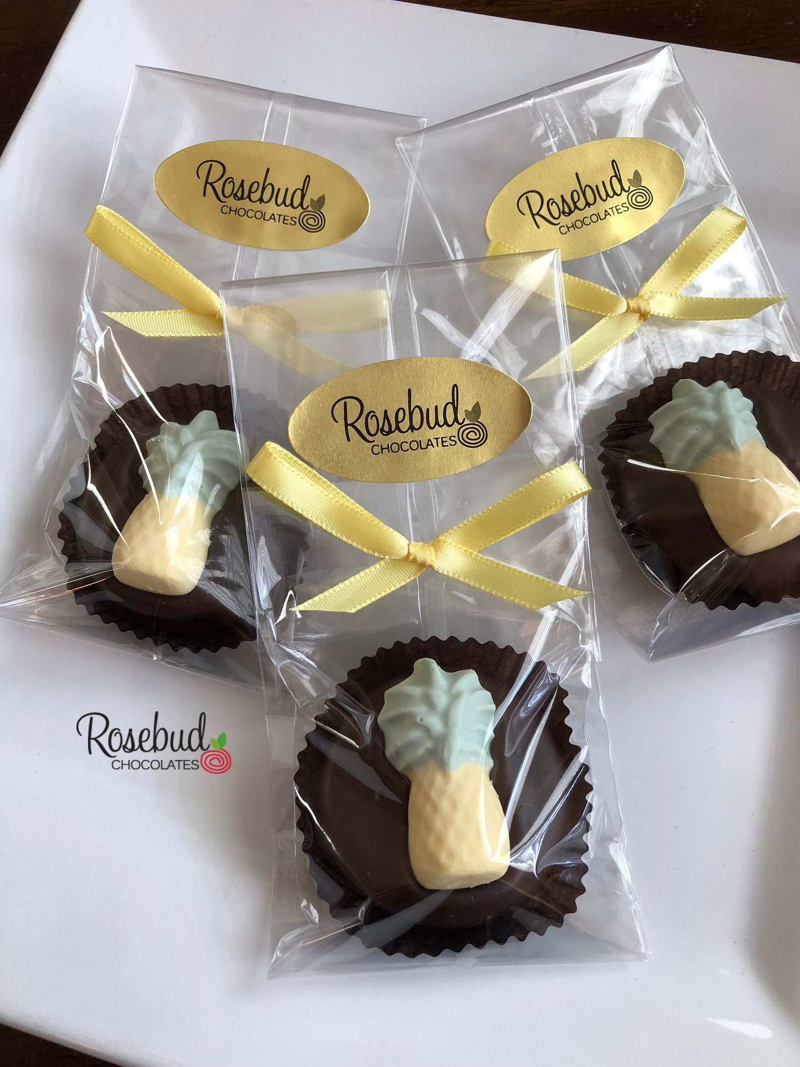 12 PINEAPPLE Chocolate Covered Oreo Cookie Favors Beach - Etsy