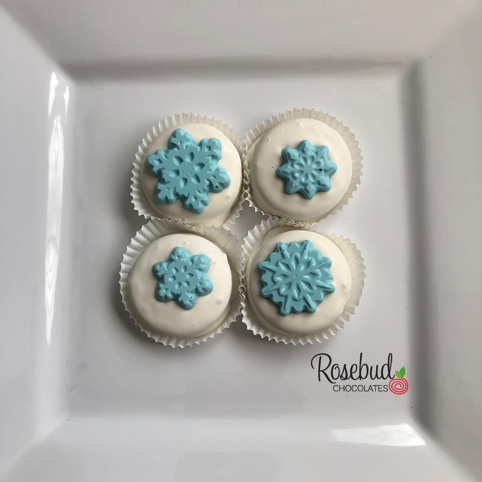 12 SNOWFLAKE Chocolate Covered Oreo Cookie Christmas Holiday - Etsy