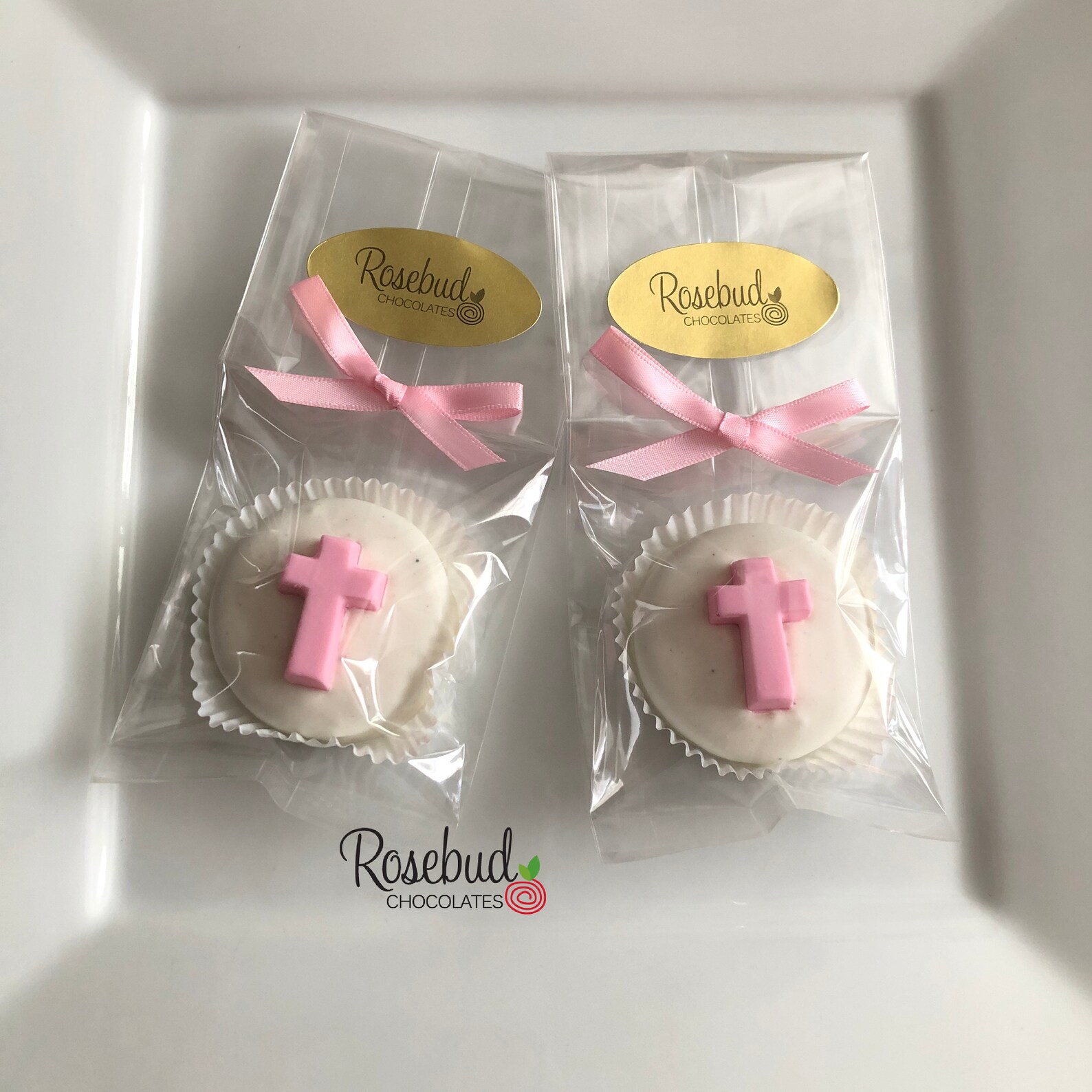 12 CROSS Chocolate Covered Oreo Cookie Favors Baptism | Etsy