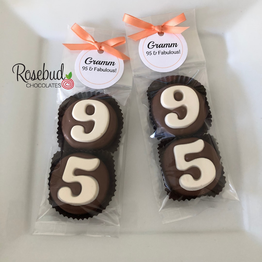 8 Sets #95 Chocolate Covered Oreo Cookies Happy 95th Birthday Party ...