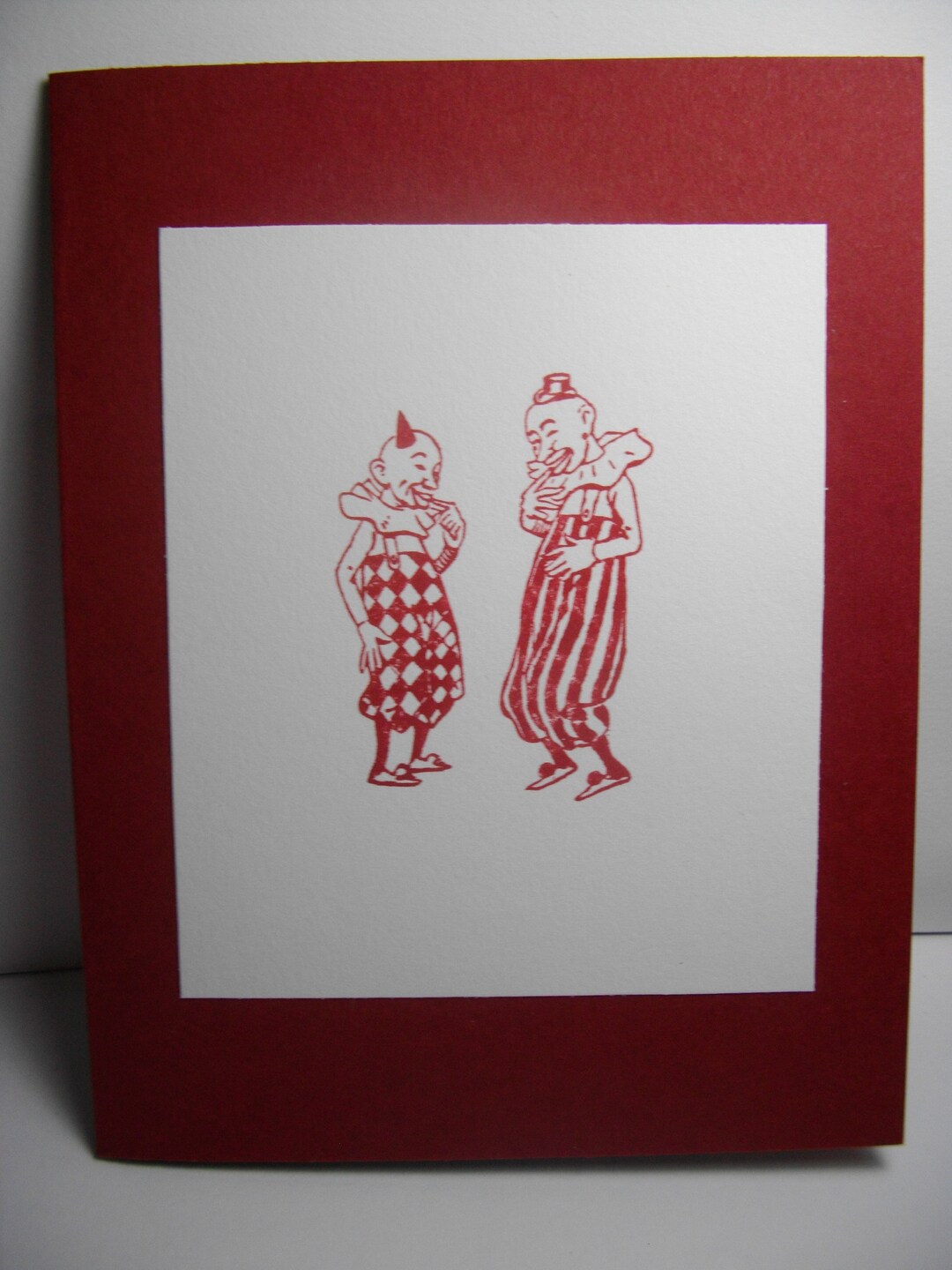 Vintage Style Laughing Clowns 10-card Set many Colors Quirky Gift Under ...