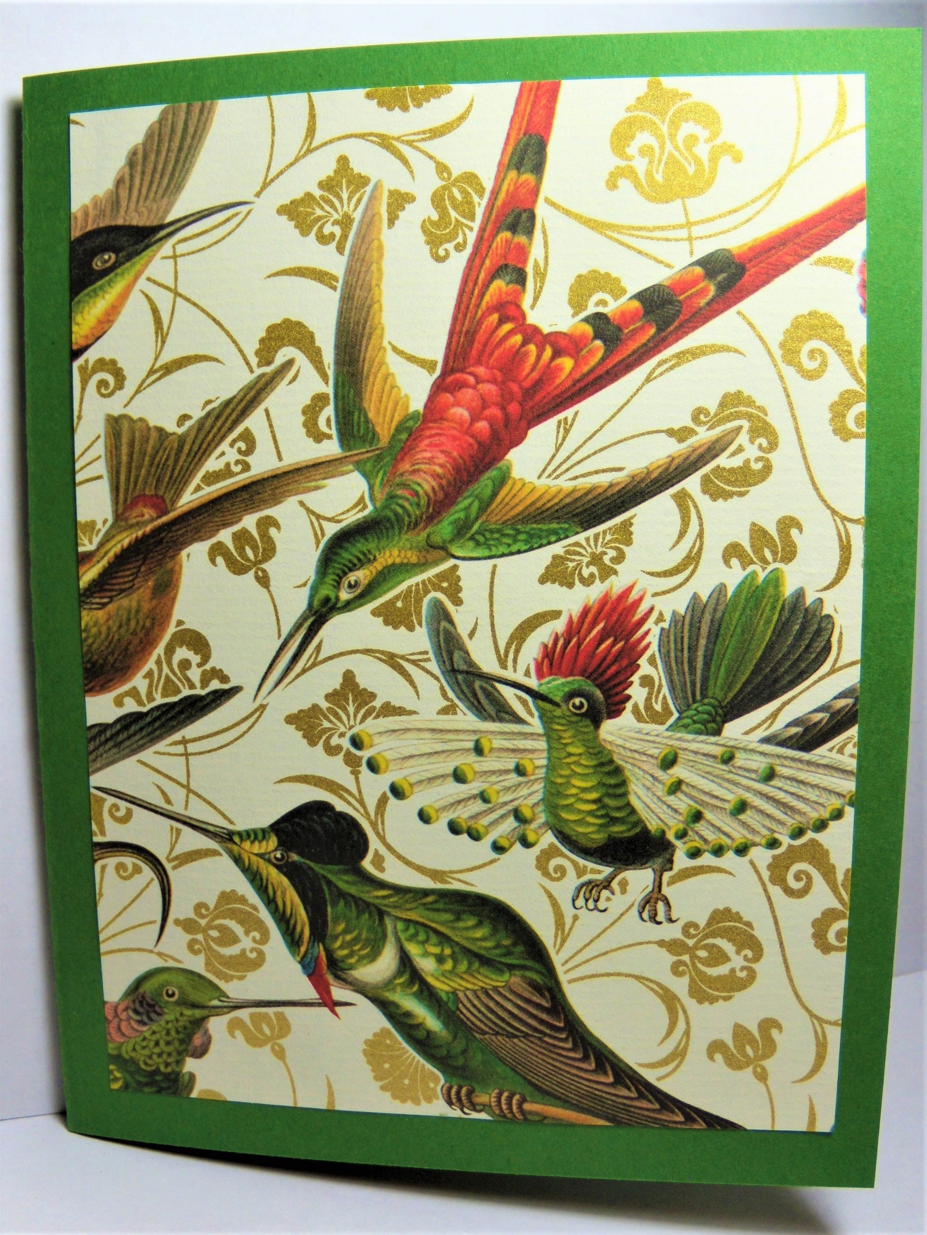 Italian Hummingbird 10-card Set with Metallic Gold Accents - Etsy