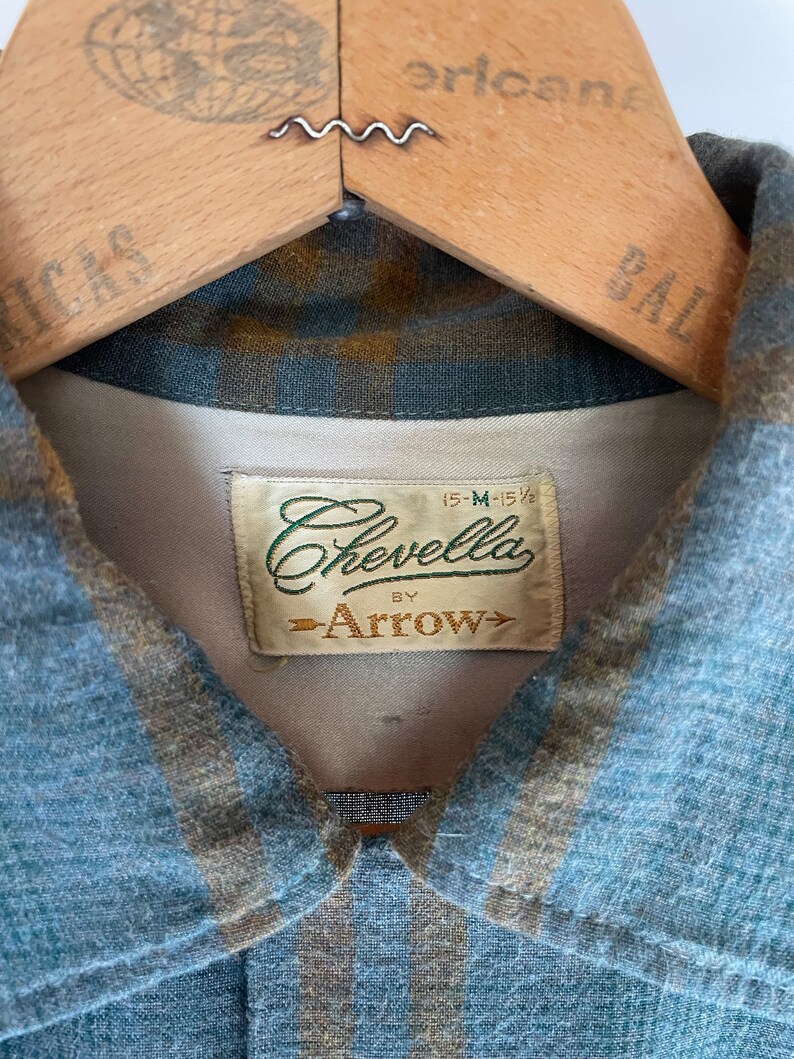 1950's Chevella Shirt Arrow Loop Color Men's Medium 15.5 - Etsy