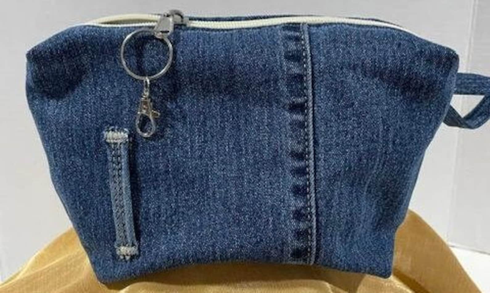 Denim Bag.upcycled,repurposed, Reclaimed Jeans Bag Zippered 1 - Etsy