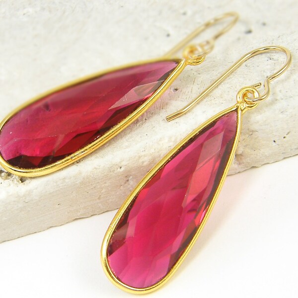 Ruby Earrings - Etsy
