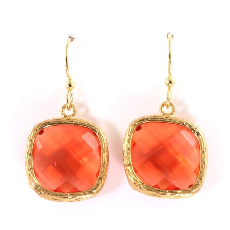 Coral Drop Earrings - Etsy