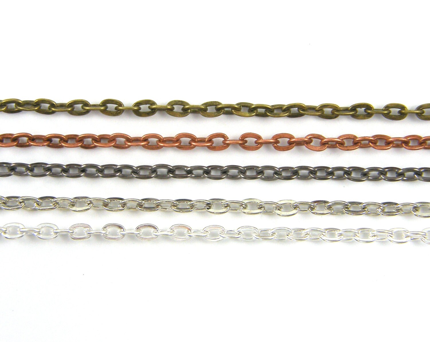 18 Inch Silver Necklace Chain 18 Inch Silver Chain Medium Link - Etsy