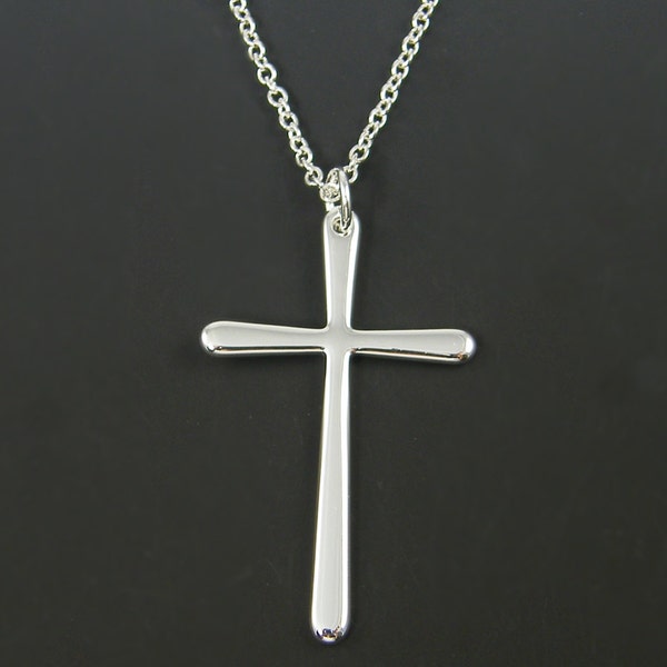 Long Silver Necklace - Etsy