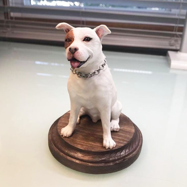 Pit Bull Sculpture - Etsy