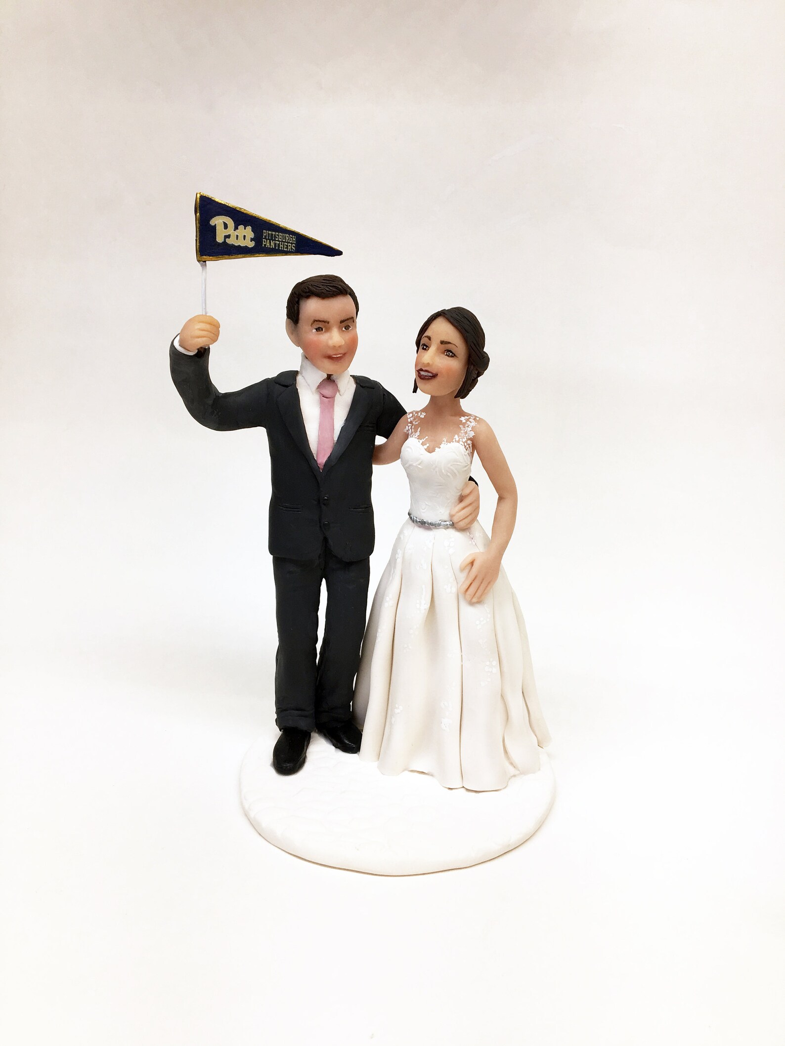 Wedding Cake Topper of Bride and Groom From Your Ideas and - Etsy