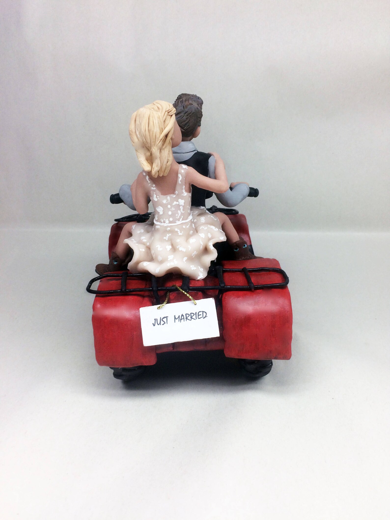 Bride and Groom on Quad Four Wheeler Custom Wedding Cake - Etsy Australia