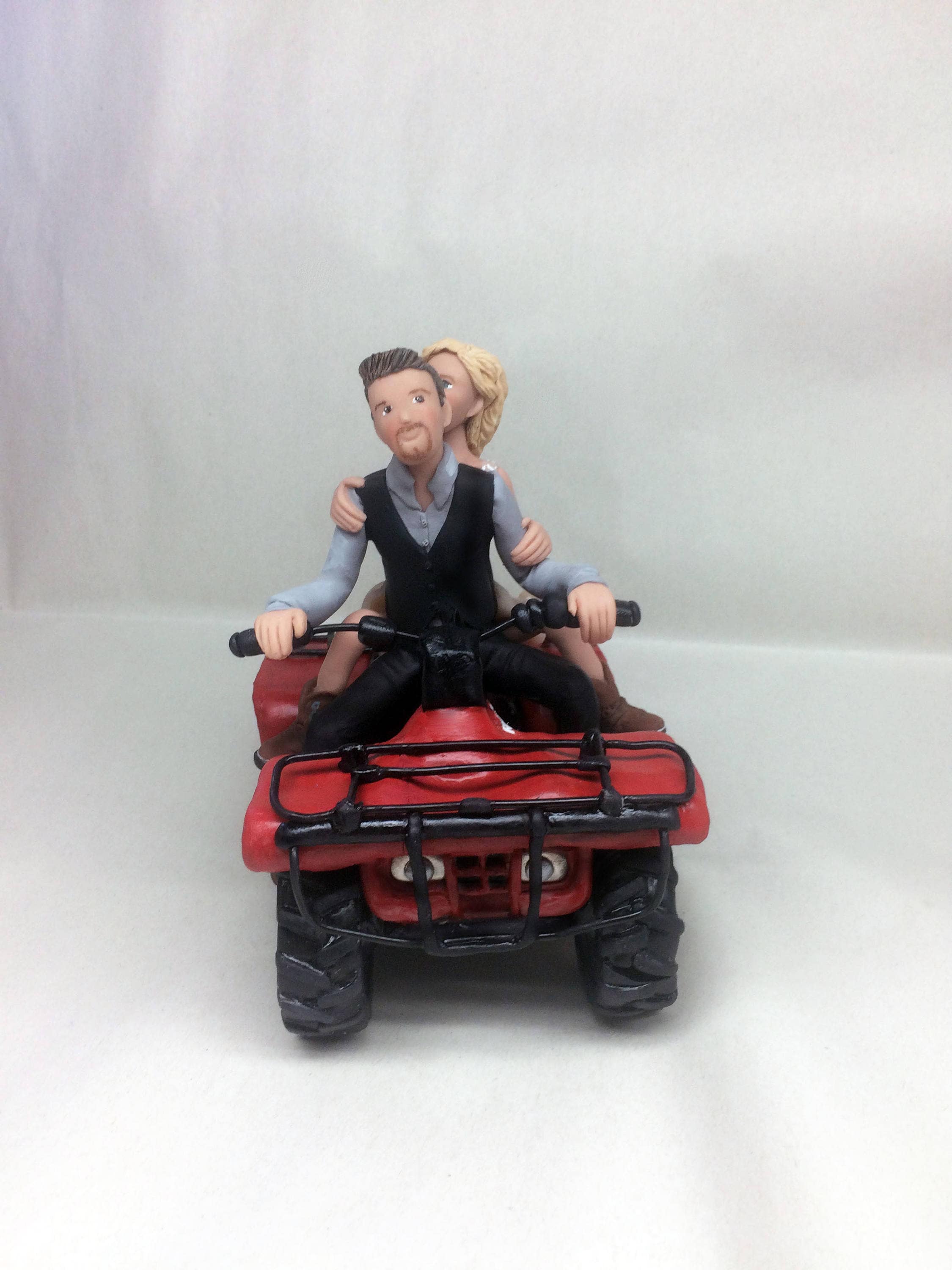 Bride and Groom on Quad Four Wheeler Custom Wedding Cake - Etsy Australia