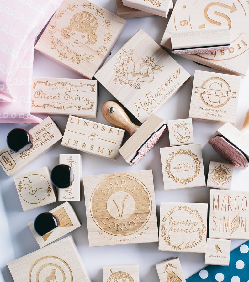 Custom Stamp for Business Logo Stamp Shop Stamp Business | Etsy