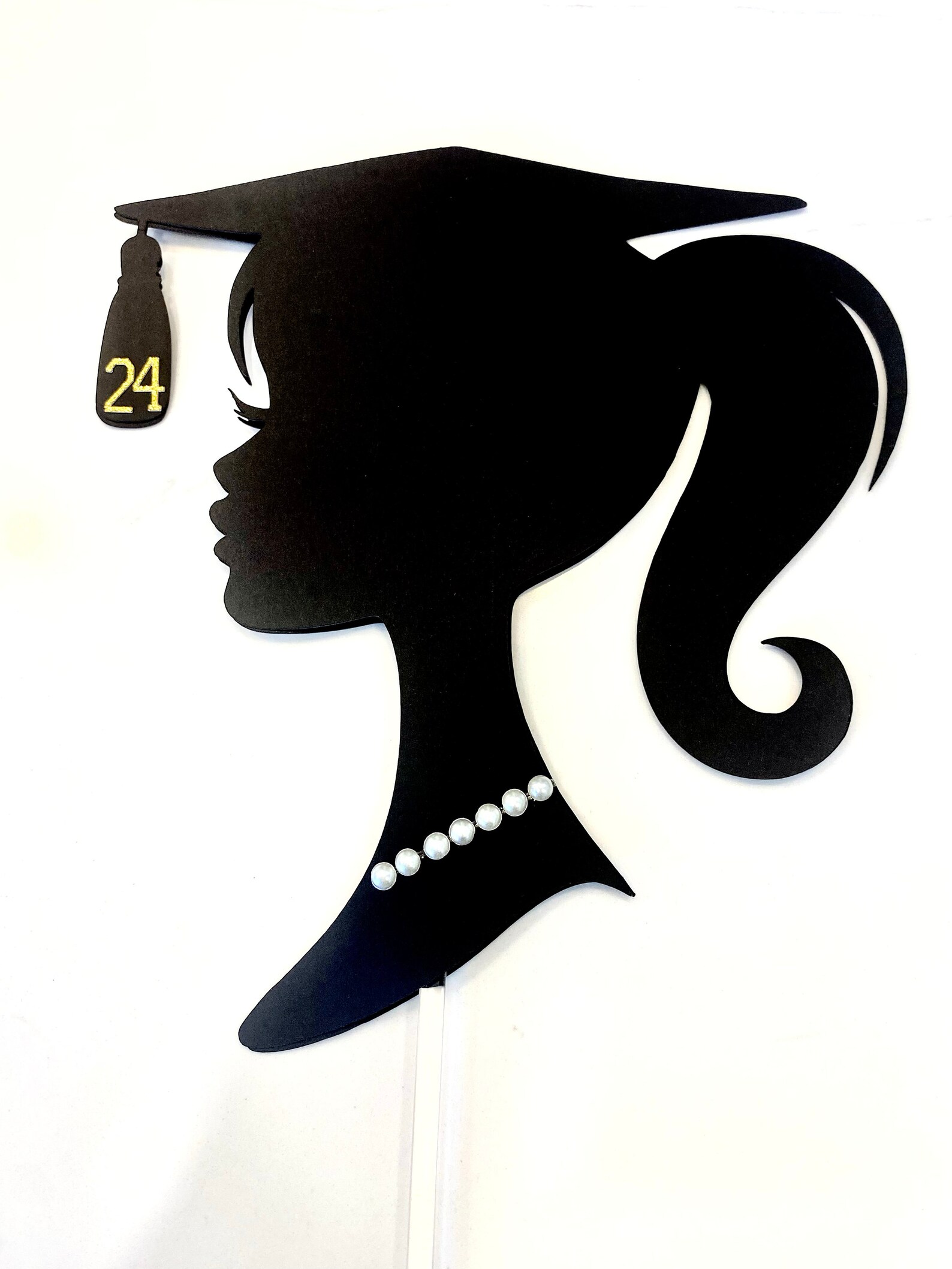 DIY Graduation Cut Out ONLY, Graduation Girl Silhouette Cut Out, Cake ...