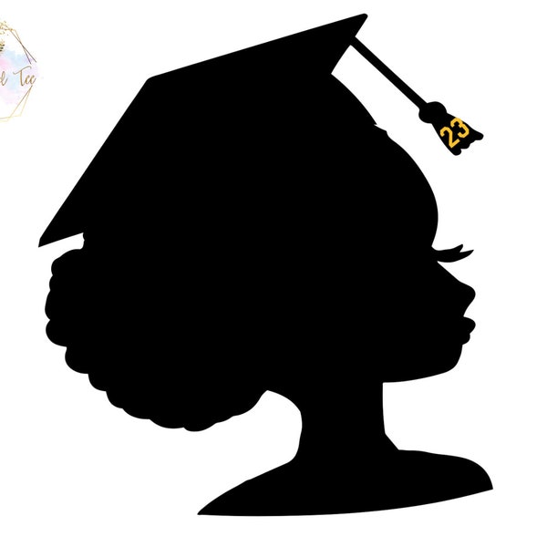Graduation Afro Woman - Etsy