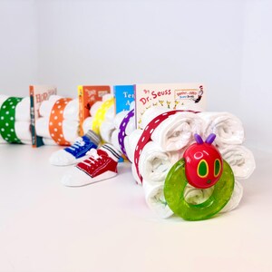 Book Worm Diaper Cake, Book Diaper Cake, Storybook Baby Shower, Diaper ...
