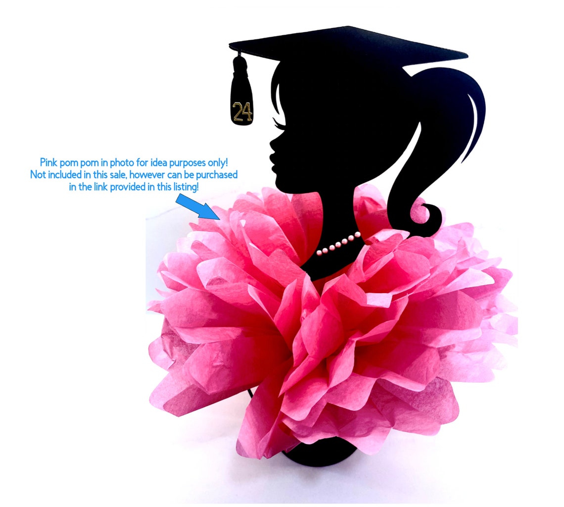 DIY Graduation Cut Out ONLY, Graduation Girl Silhouette Cut Out, Cake ...