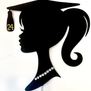 DIY Graduation Cut Out ONLY, Graduation Girl Silhouette Cut Out, Cake ...