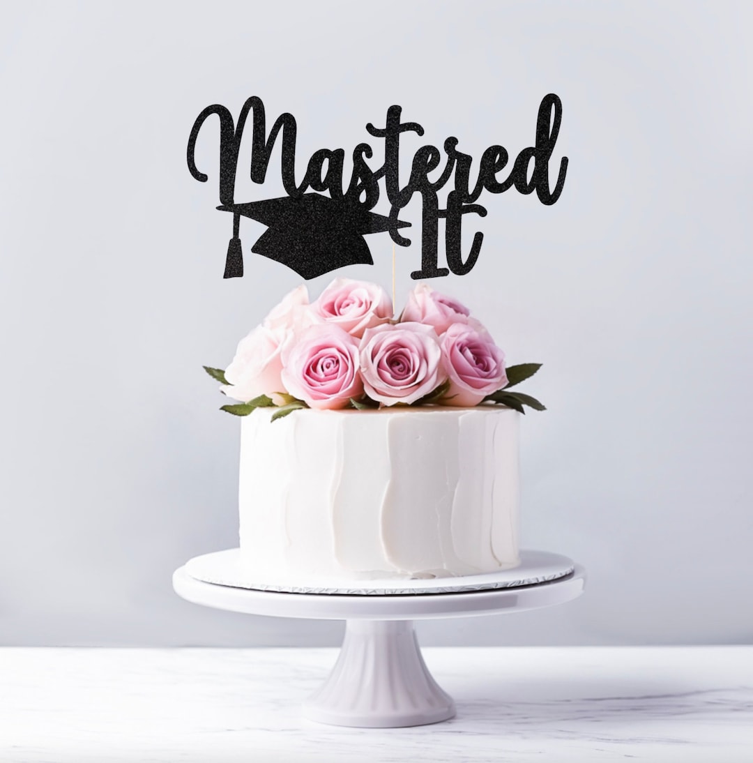 Cake Topper, Master's Graduation Cake Topper, Graduation Cake Topper ...
