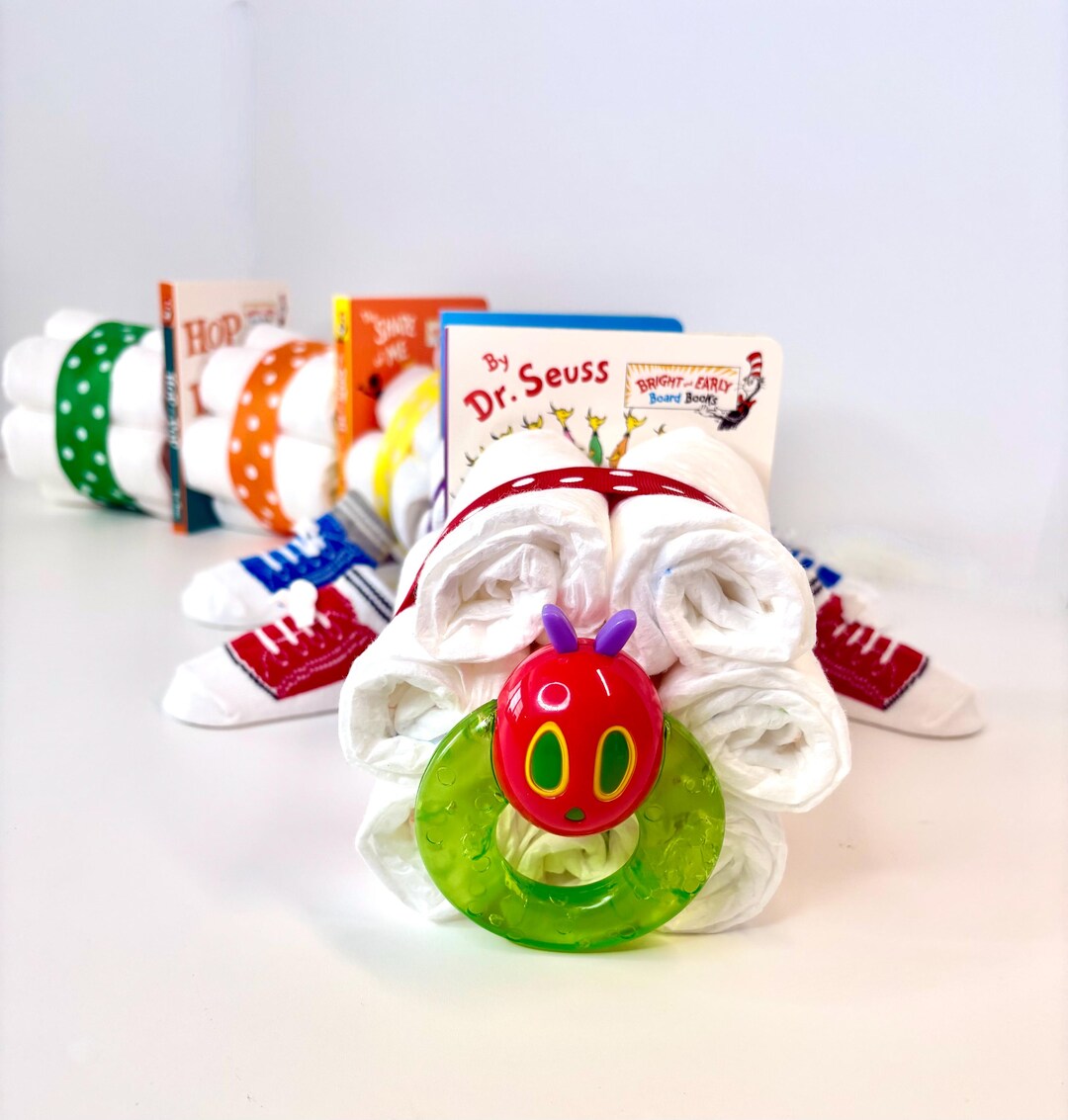 Book Worm Diaper Cake, Book Diaper Cake, Storybook Baby Shower, Diaper ...