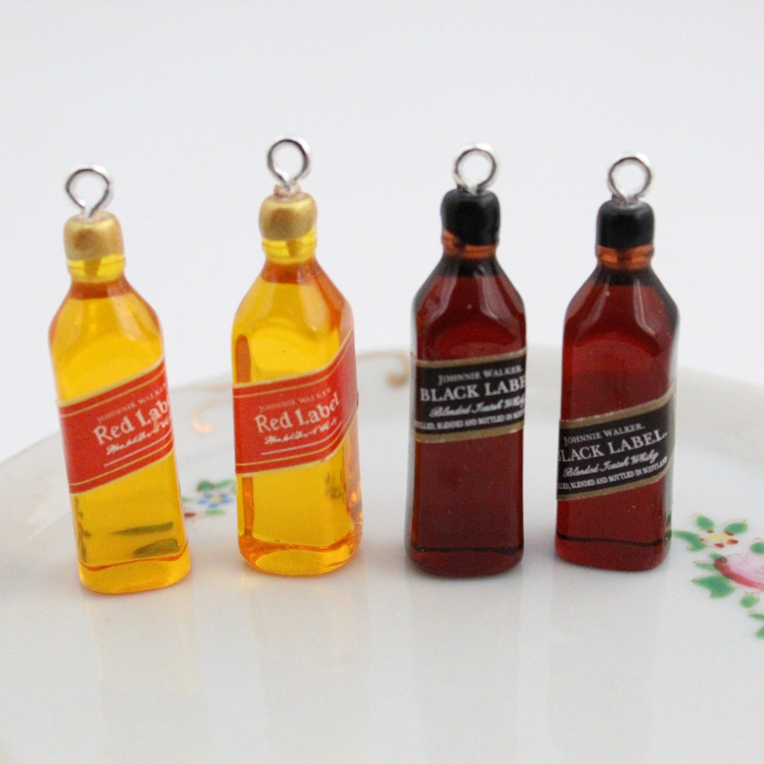 Set of 10 Mini Bottle Whisky Resin Charms 3D Resin Pendants Handmade ...