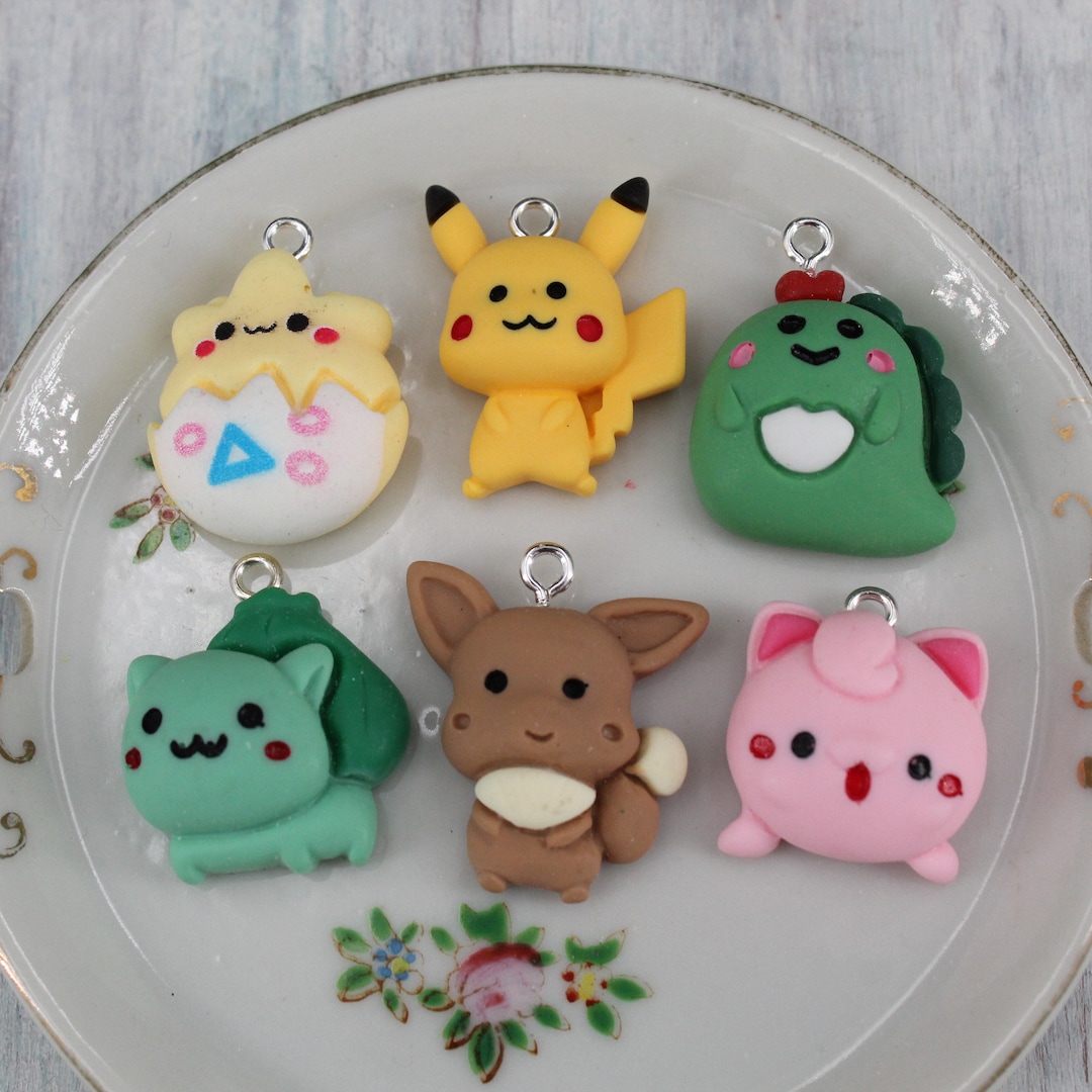 Assorted Mini Cartoon Resin Charms Flat Back Cabochon Packs Handmade ...