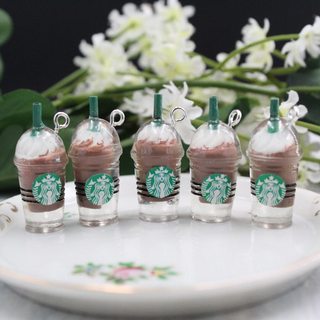 Assorted Mini Frappuccino 3D Coffee Cup Resin Charms Flat Back Cabochon ...