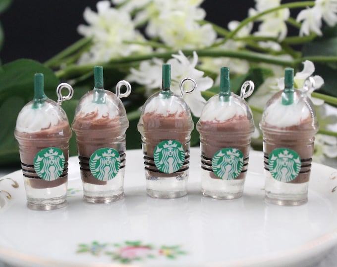 Assorted Mini Frappuccino 3D Coffee Cup Resin Charms Flat Back Cabochon ...